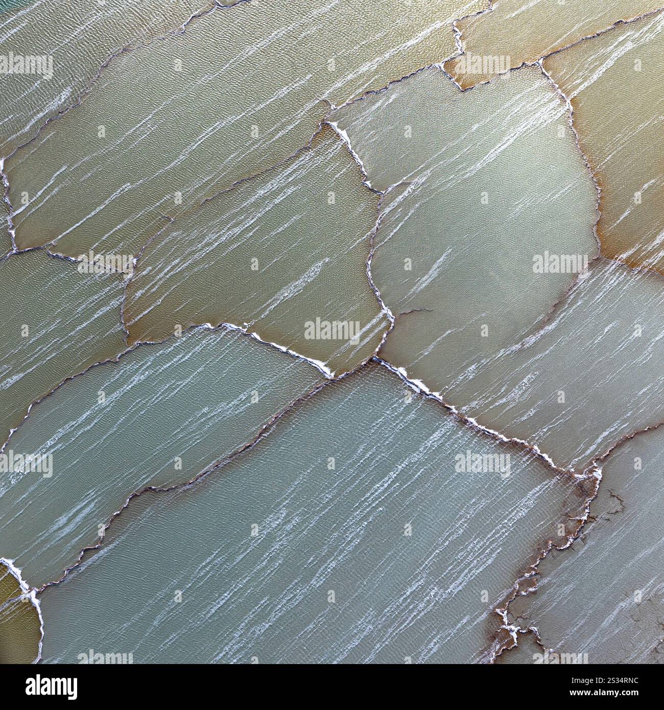 Aerial view of Shark Bay Salt Mining, Western Australia, Australia ...