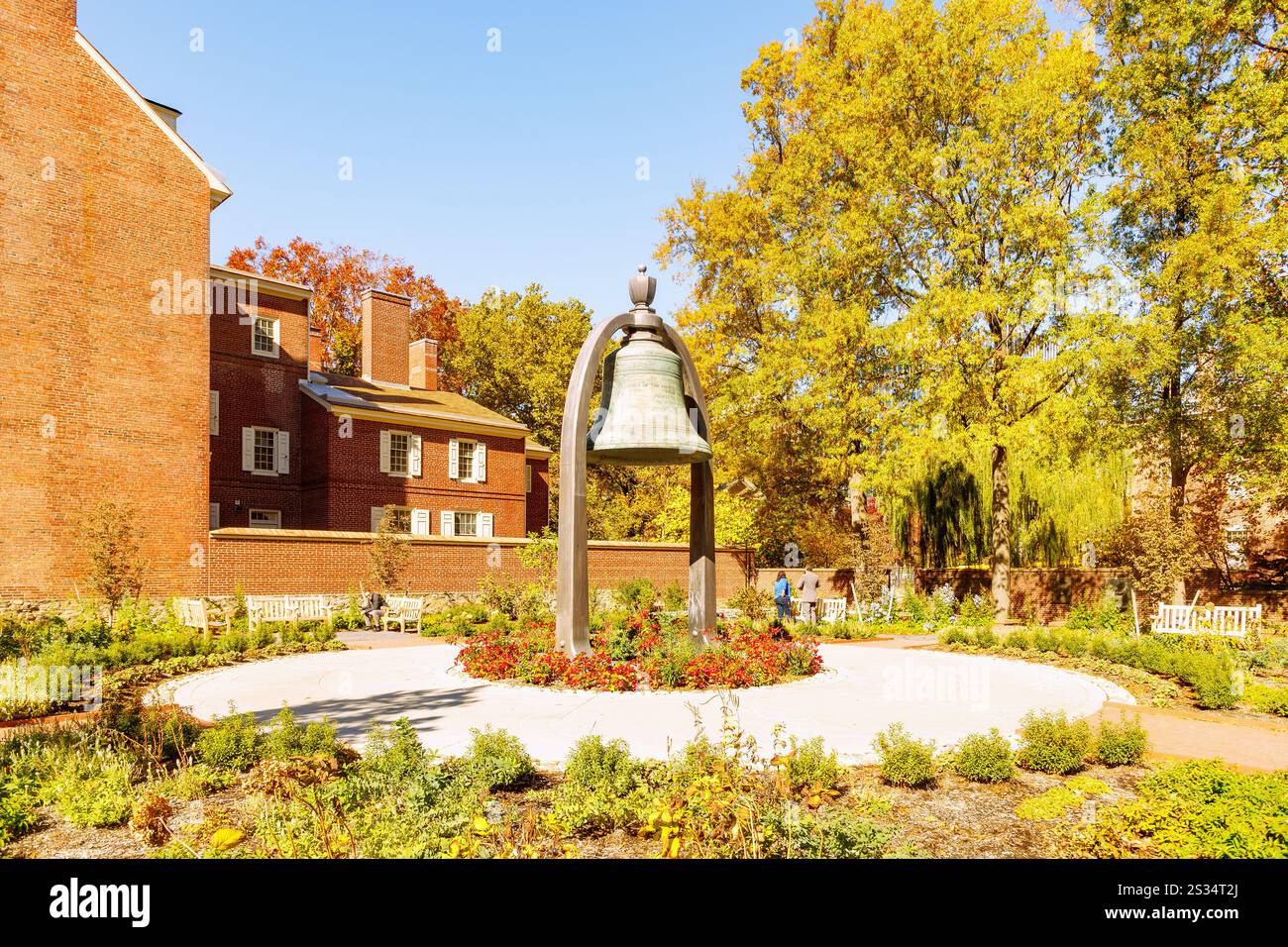Benjamin Rush Garden with Bicentennial Bell and Bishop William White's ...