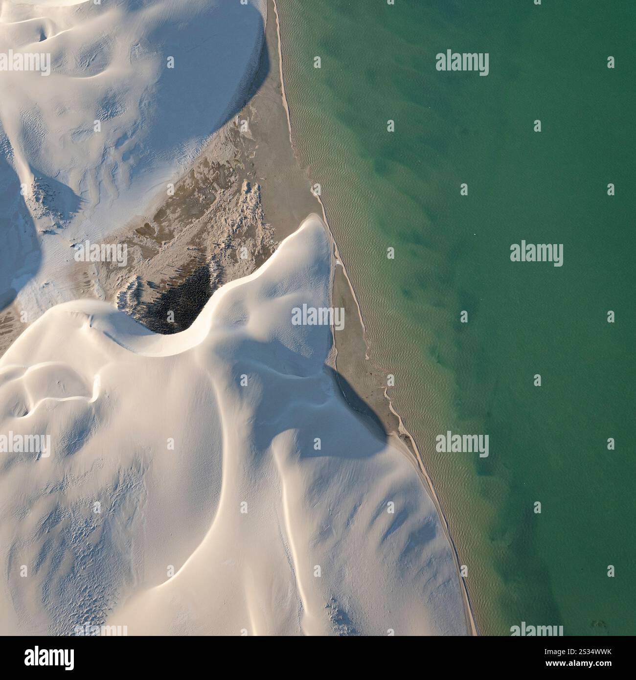Shark Bay Aerial View of Sand Dunes, Western Australia, Australia Stock ...