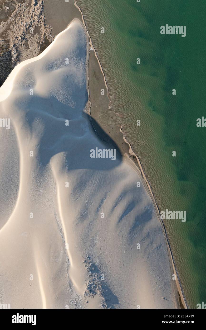 Shark Bay Aerial View of Sand Dunes, Western Australia, Australia Stock ...