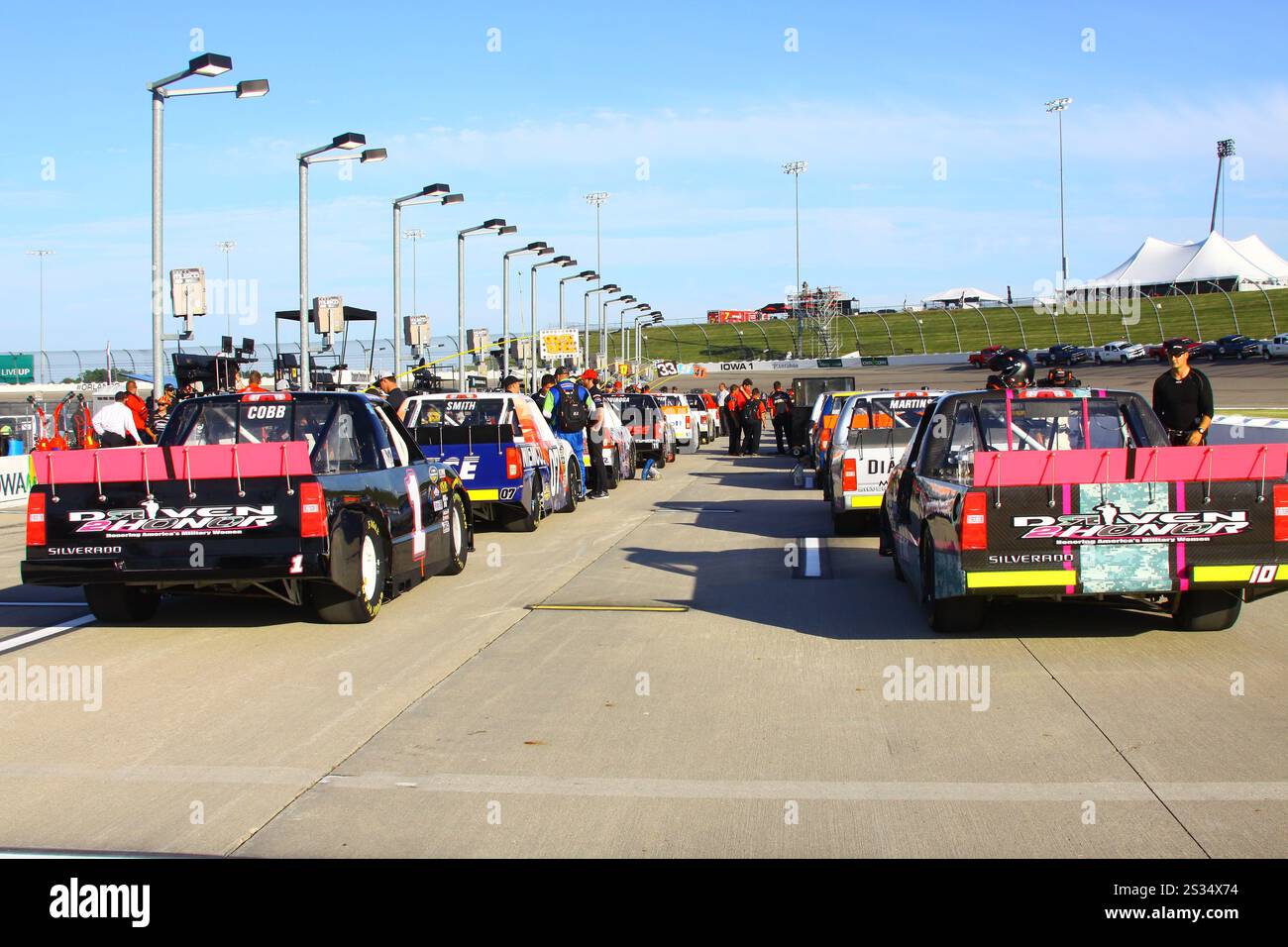 Newton, Iowa USA - June 18th, 2016: NASCAR Camping Wolrd Truck racing ...