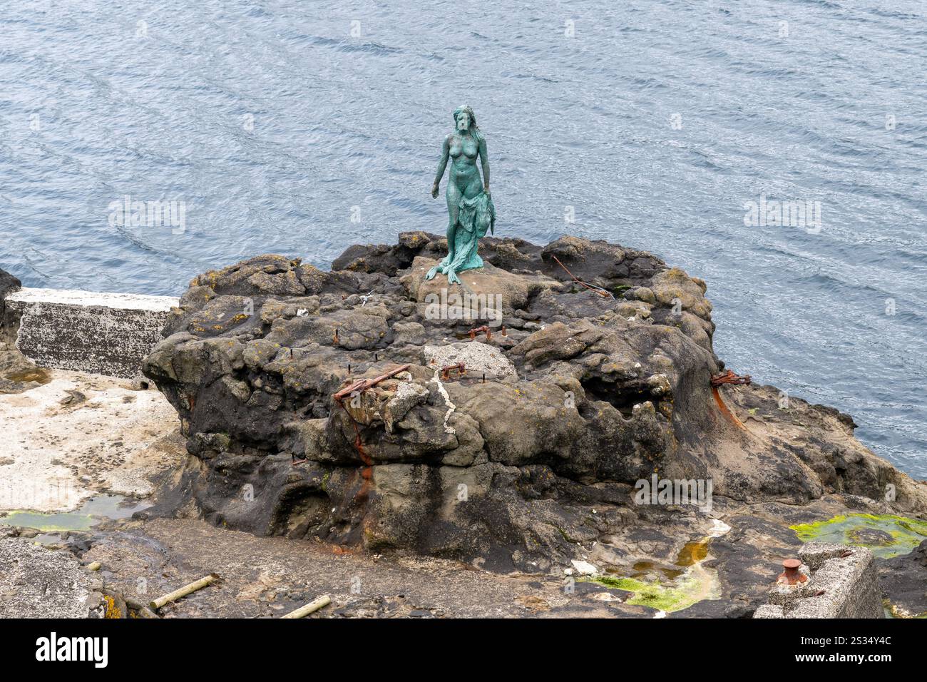 Mikladalur, Faroe Islands - Jul 24, 2024: Selkie, The Statue of ...