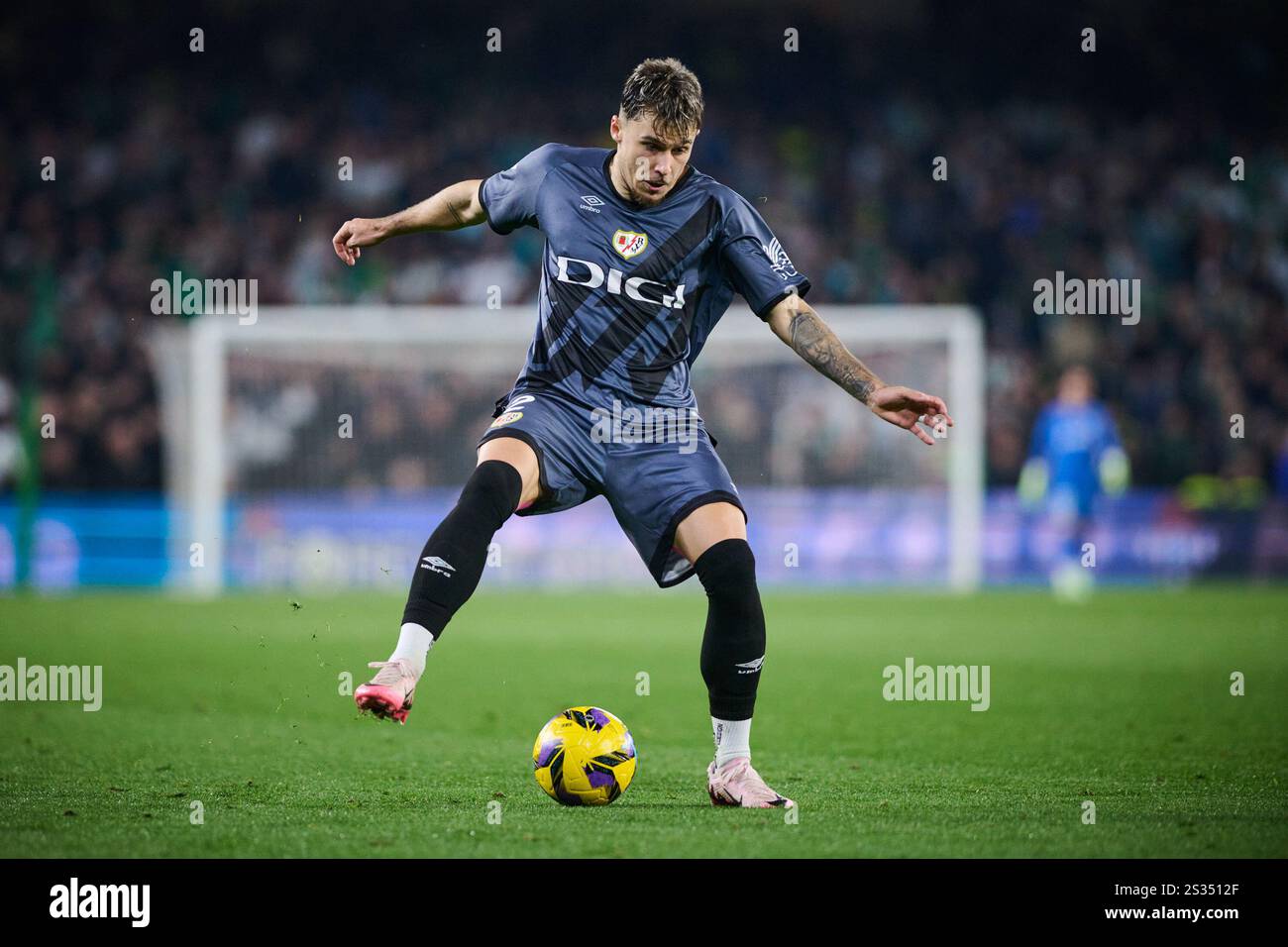 Rayo Vallecano's Andrei Ratiu during La Liga match. December 22, 2024 ...