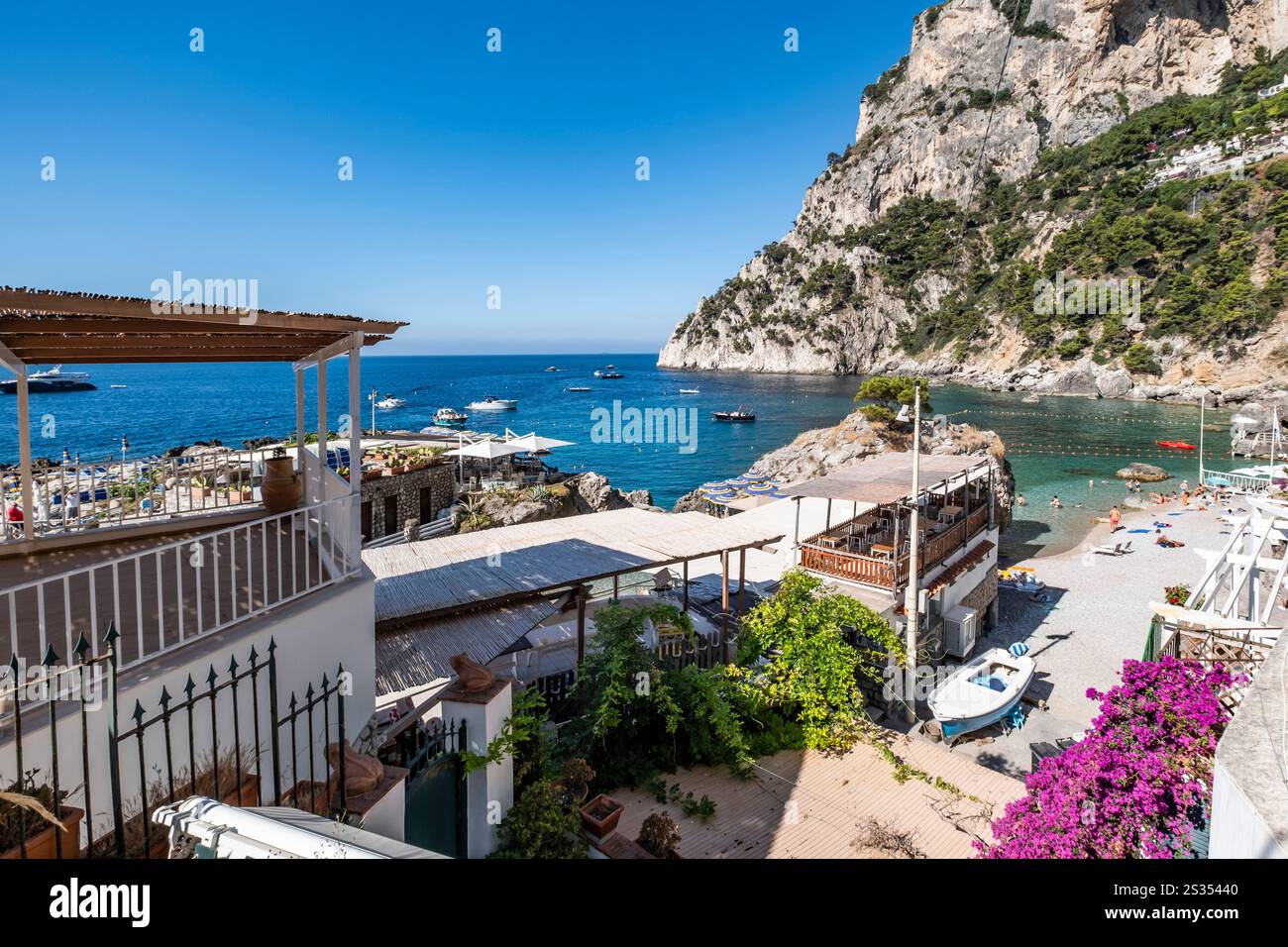 Marina Piccola on Capri,Capri,Gulf of Naples, Italy Stock Photo - Alamy