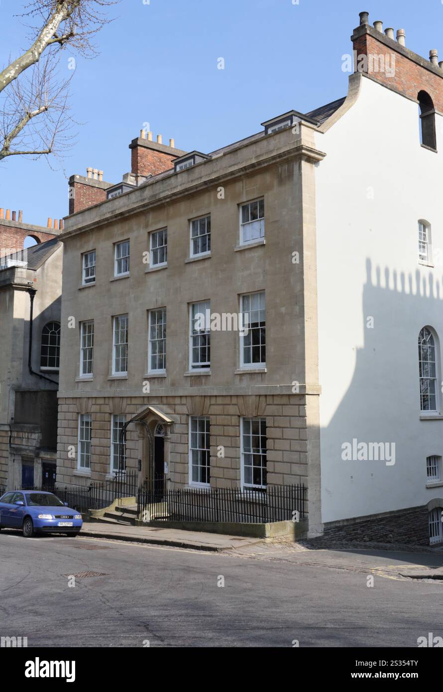 Georgian town house museum Number 25 Great George St in Bristol England ...