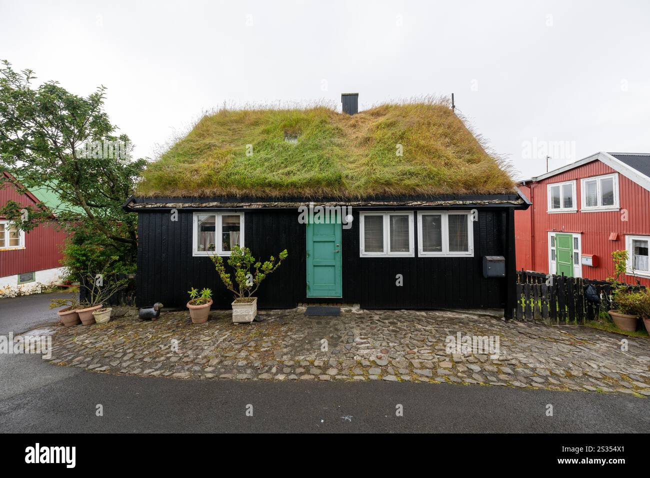 The old town Tinganes of the capital of the Faroe Islands - Torshavn ...