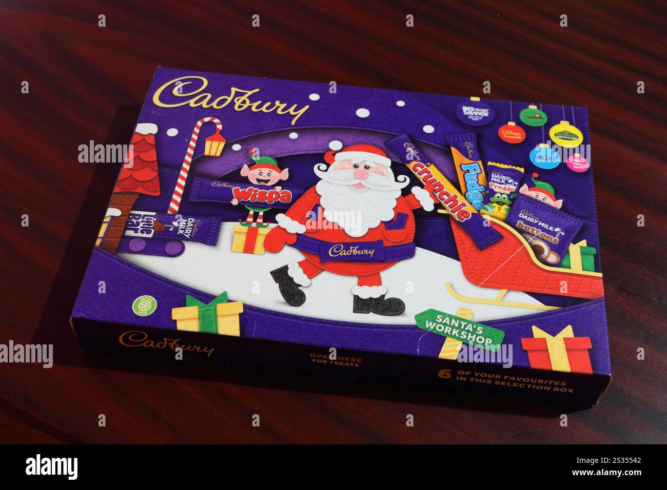Chocolate selection box sweets, Cadbury christmas Stock Photo - Alamy