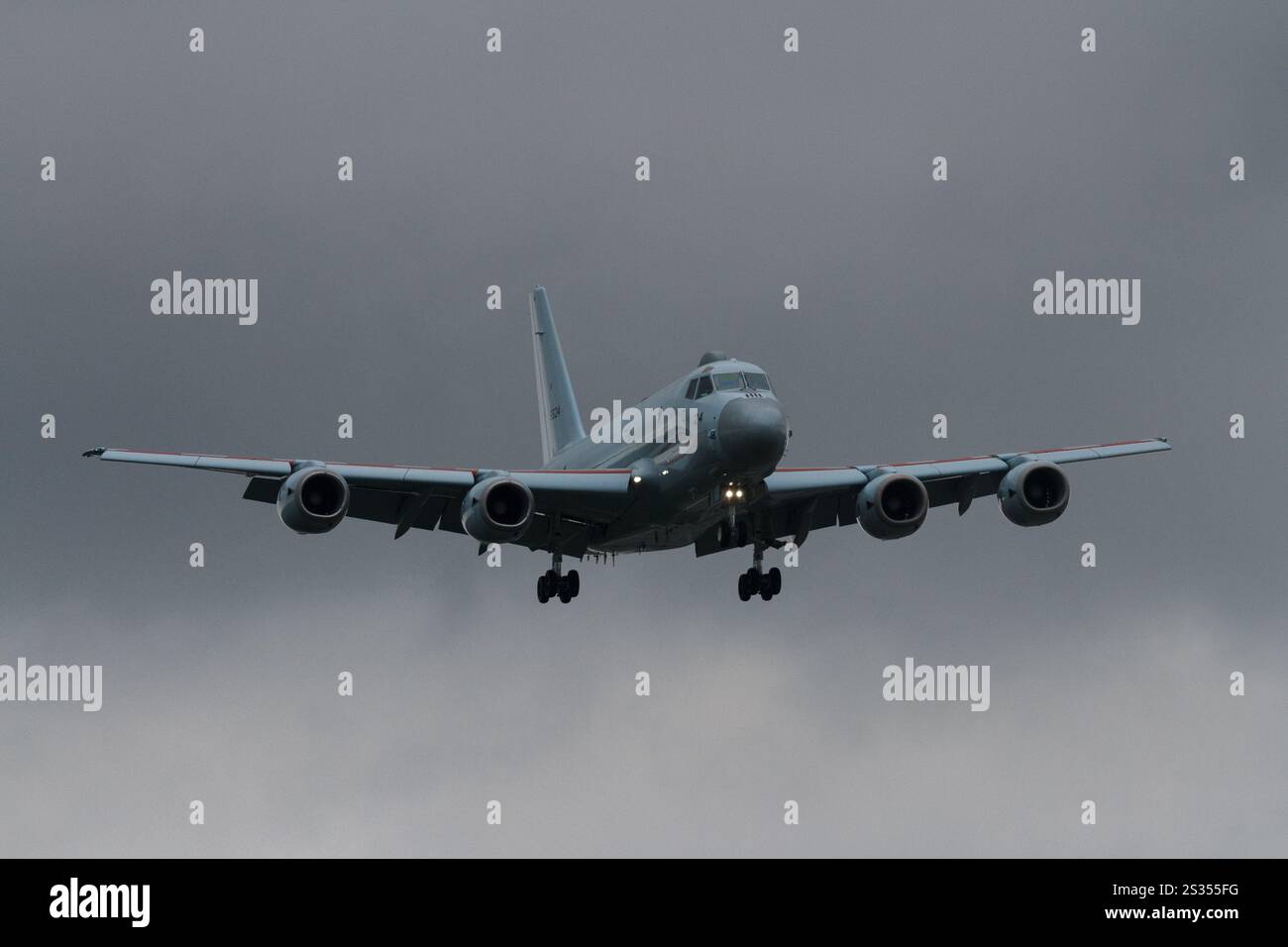 A Kawasaki P1 Maritime patrol aircraft with the Japanese Maritime Self ...