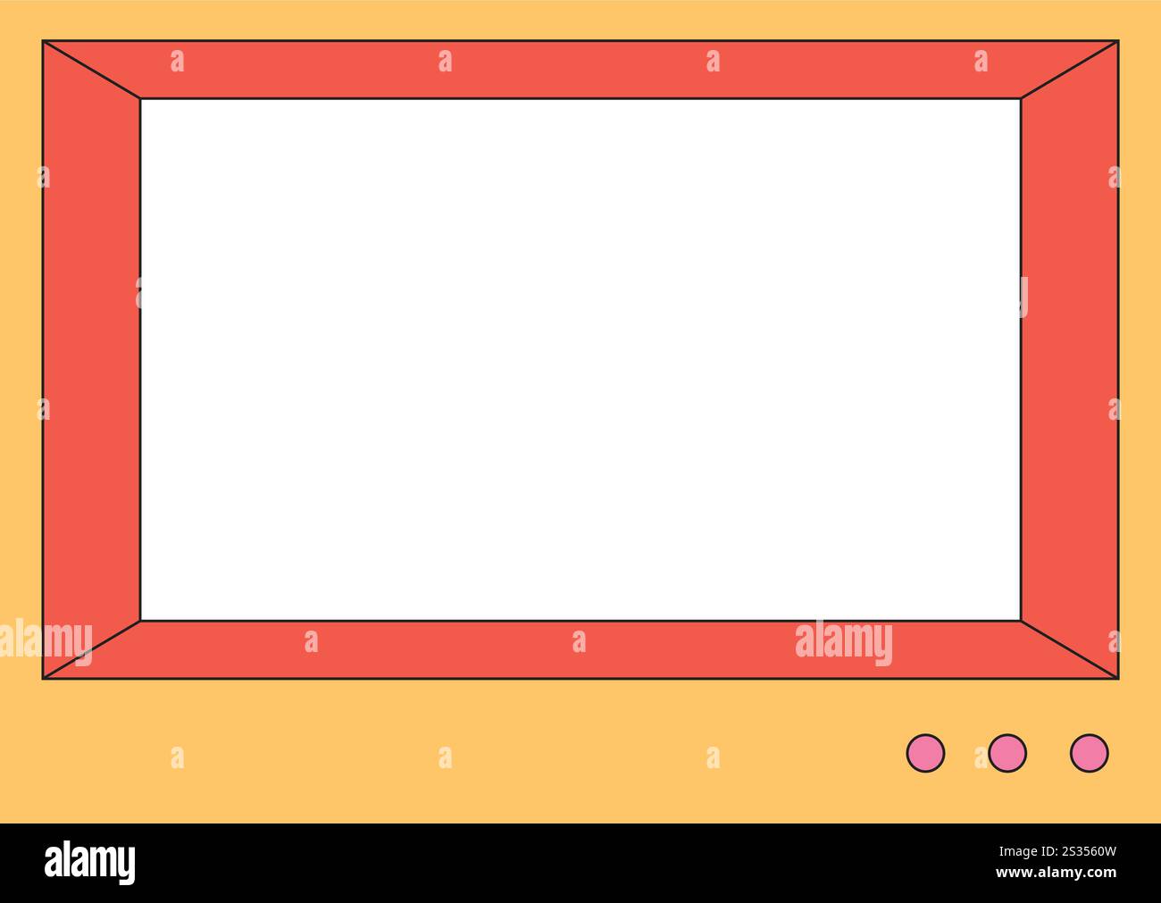 Illustration background screen television unique design Stock Vector ...