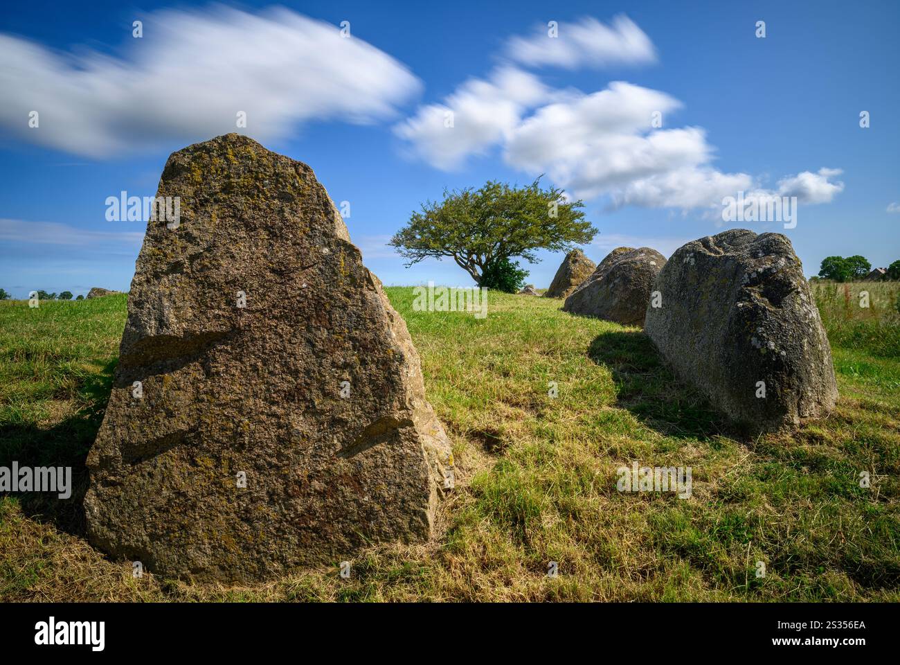 Riesenberg megalithic tombs near Nobbin on Wittow, Neolithic burial ...