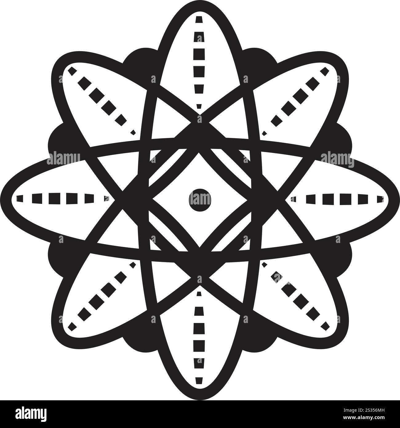 Eight-petal flower, mandala, harmony and infinity symbol. Recycling ...