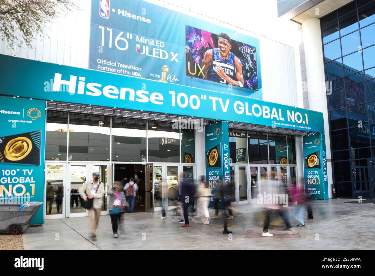 Las Vegas, NV, USA. 8th Jan, 2025. Attendees on the move during Day 2 ...