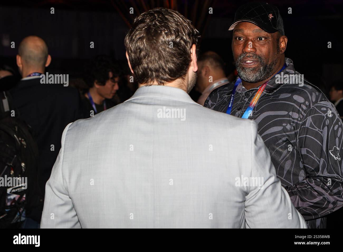 Las Vegas, NV, USA. 8th Jan, 2025. NFL Hall of Fame member Warren Sapp ...