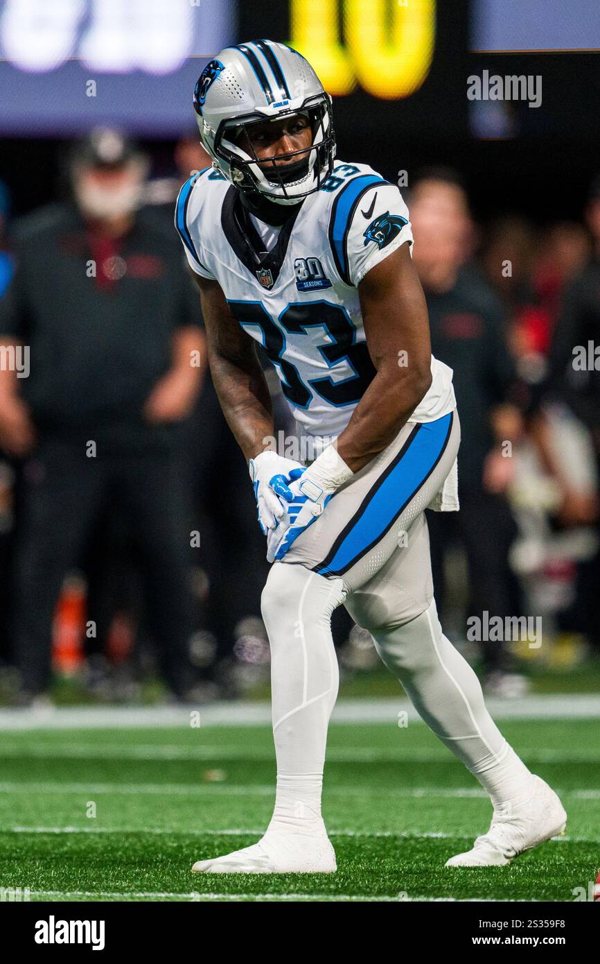Carolina Panthers wide receiver David Moore (83) lines up during the ...