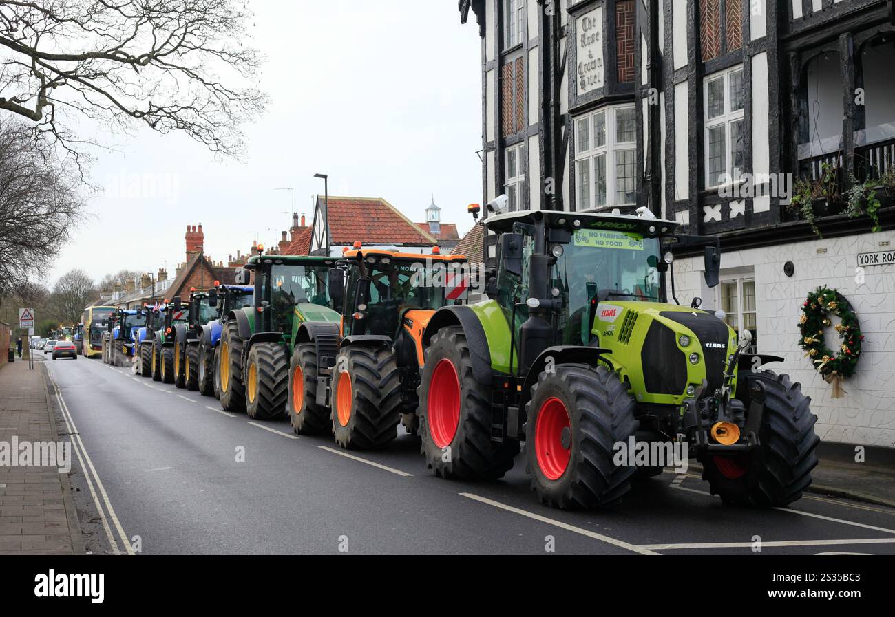 Farmers tractor protest against family farm tax 8th January 2025 ...