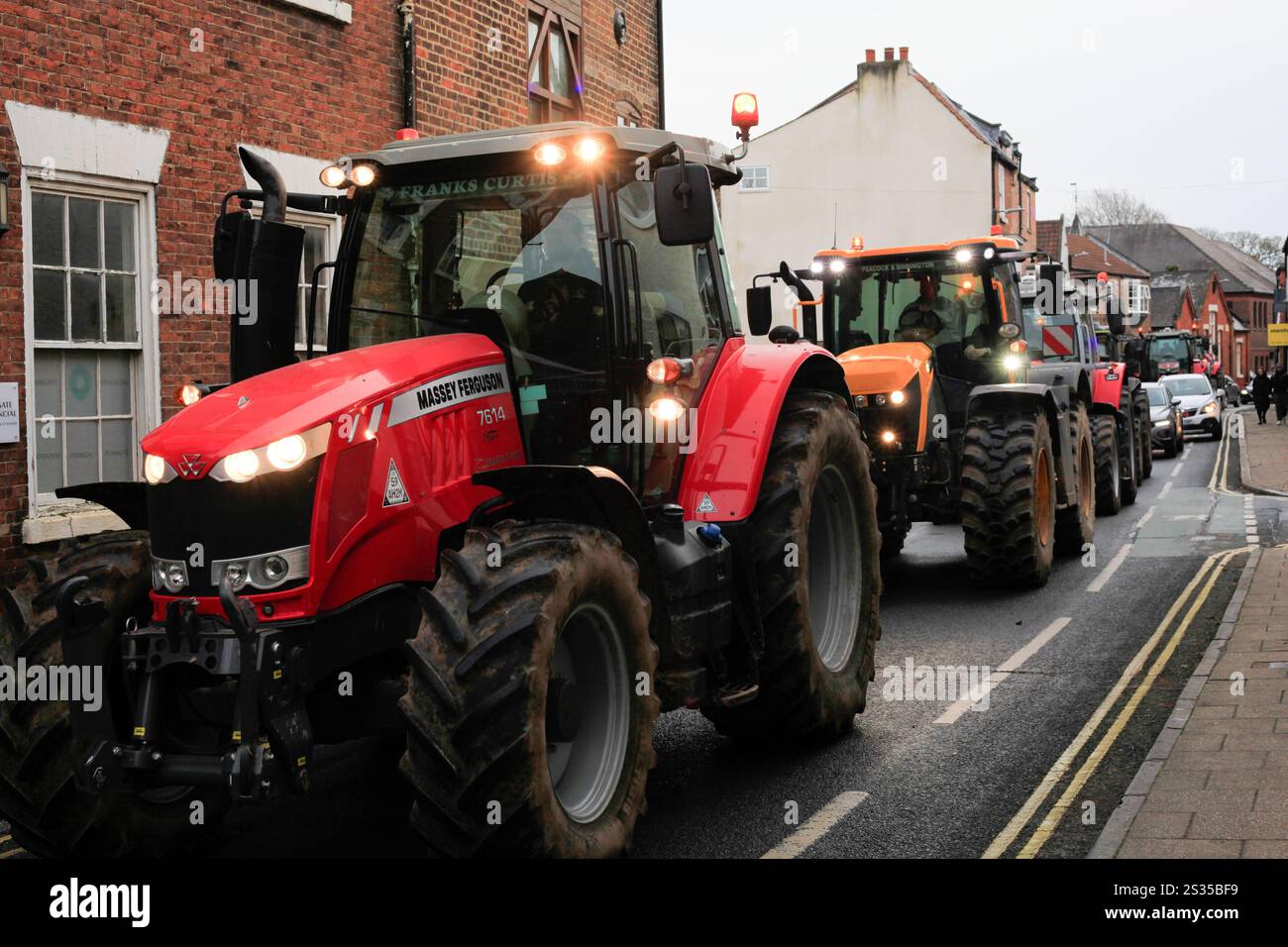 Farmers tractor protest against family farm tax 8th January 2025 ...