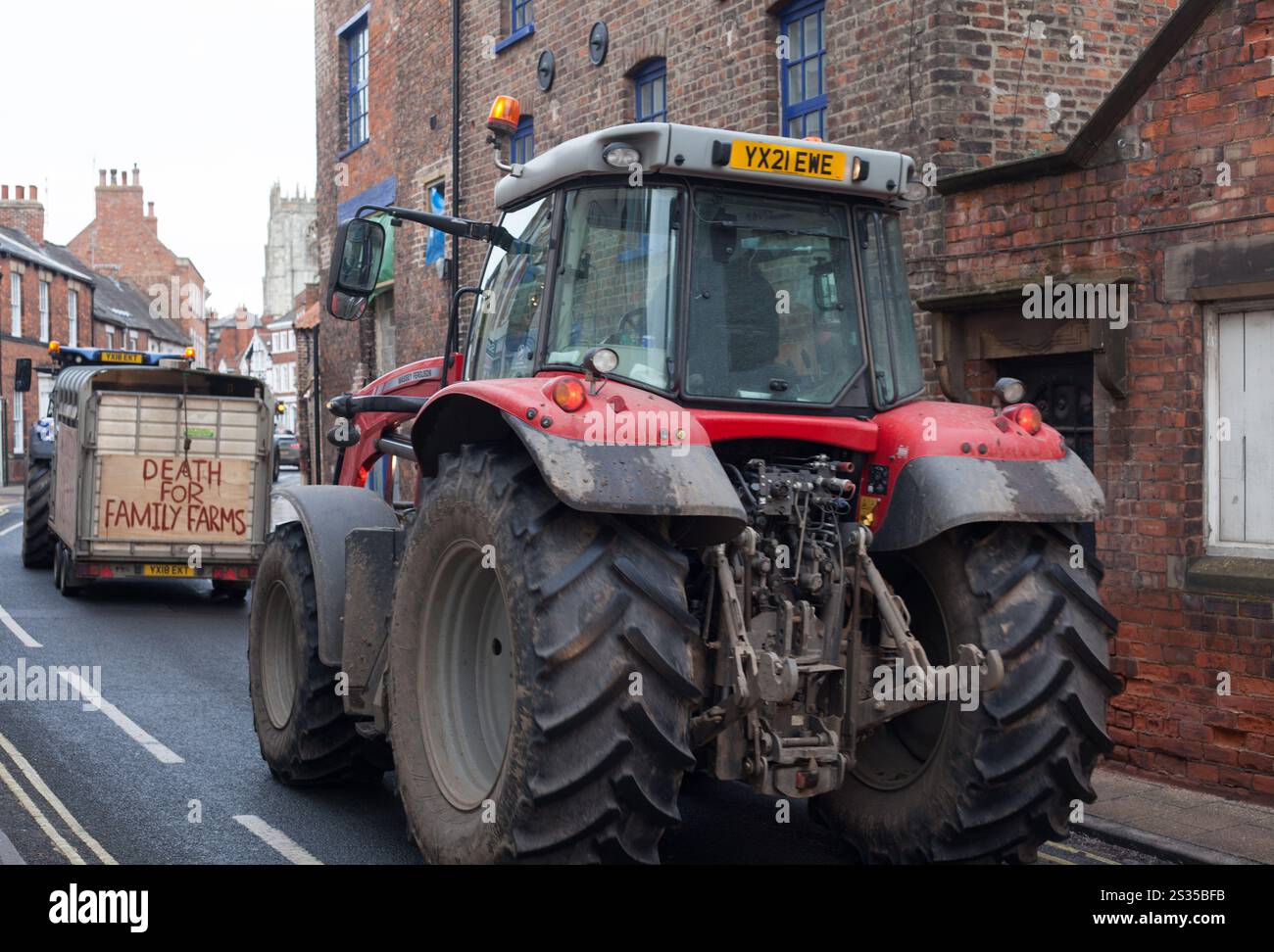 Farmers tractor protest against family farm tax 8th January 2025 ...