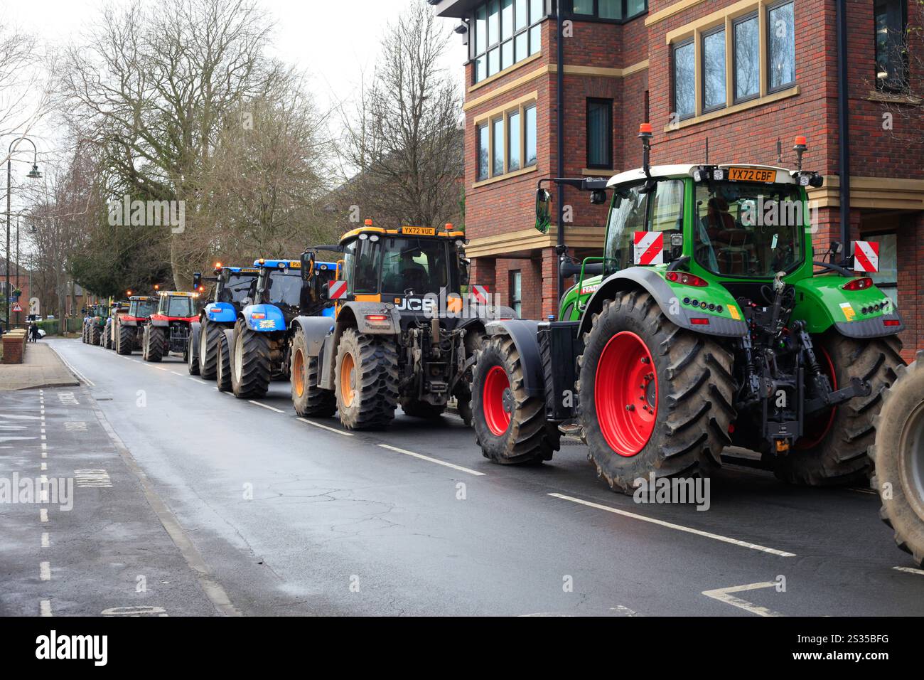 Farmers tractor protest against family farm tax 8th January 2025 ...