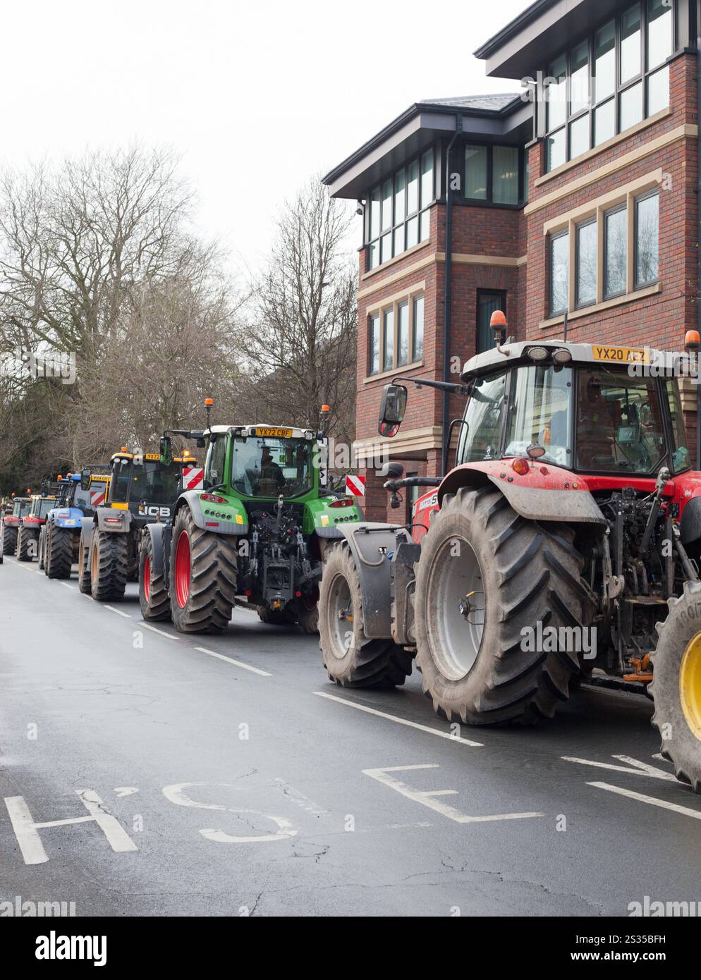 Farmers tractor protest against family farm tax 8th January 2025 ...