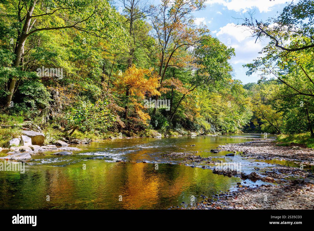 Deer Creek in Rocks State Park near Pylesville, Harford County ...