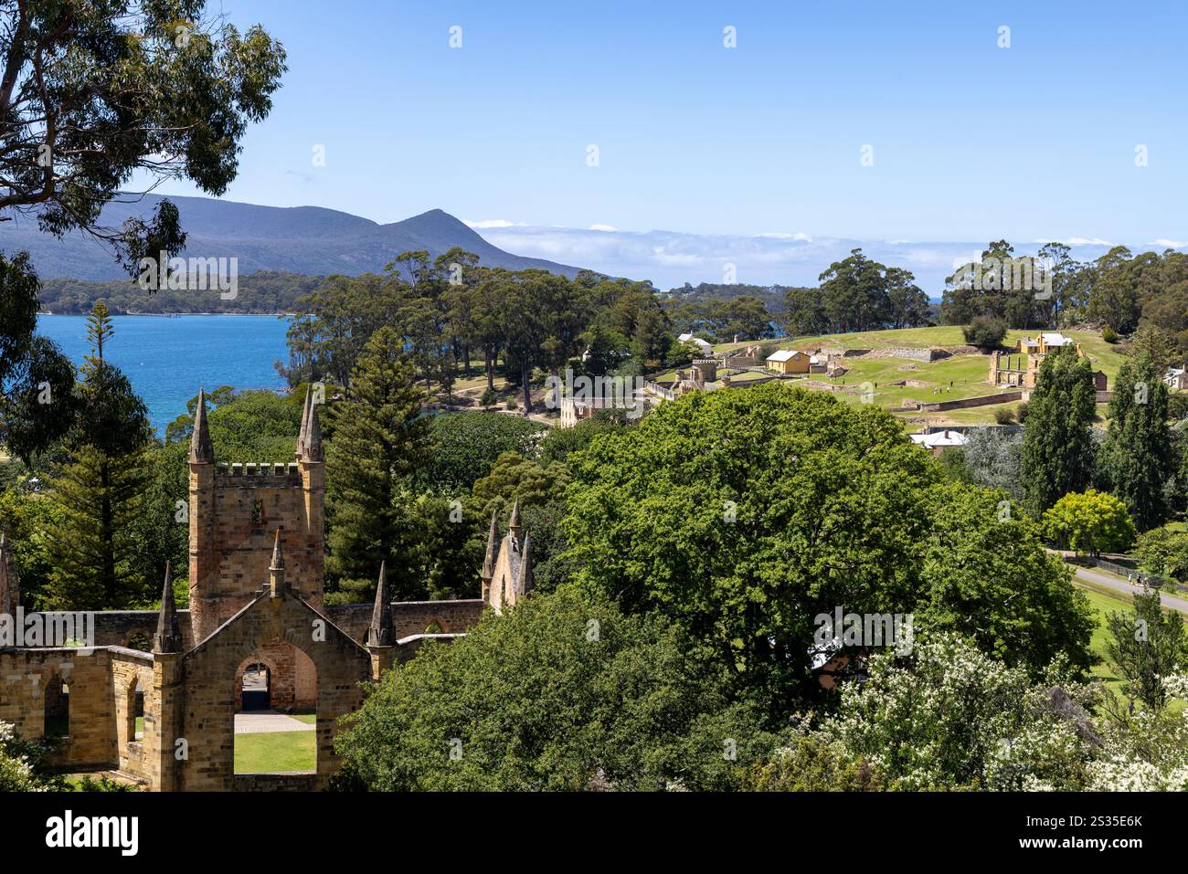 Port Arthur former penal colony and now open air museum,Tasmania ...