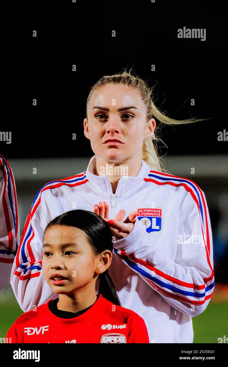 Lyon, France. 08th Jan, 2025. Ellie Carpenter (12 Olympique Lyonnais ...
