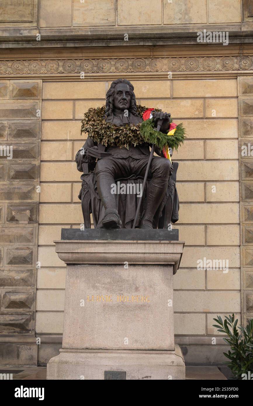 Statue of the Danish and Norwegian writer, essayist, philosopher ...
