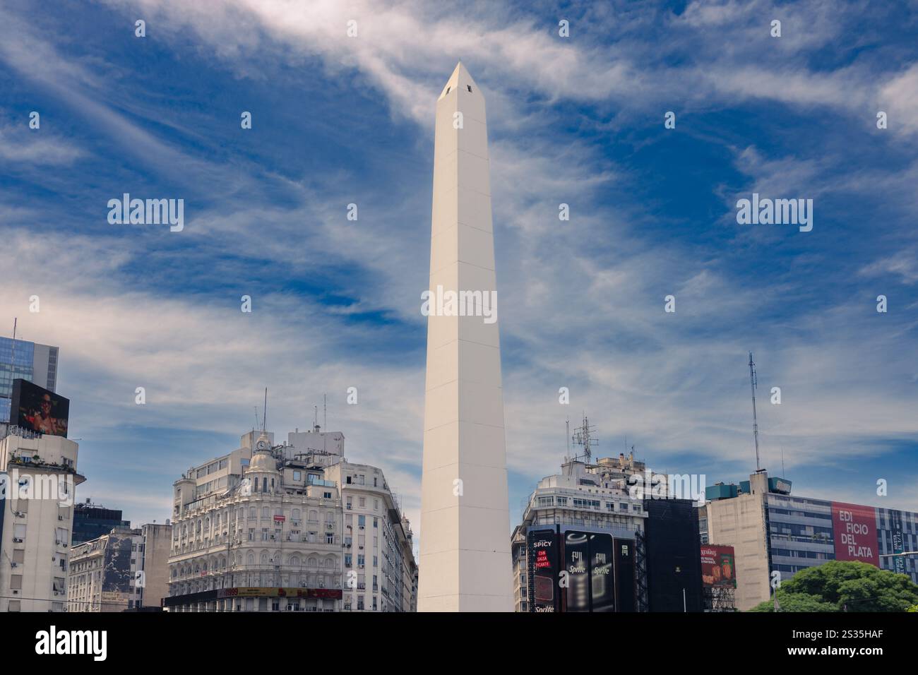 Buenos Aires, Argentina. January 01, 2025. Obelisk of Buenos Aires (El ...