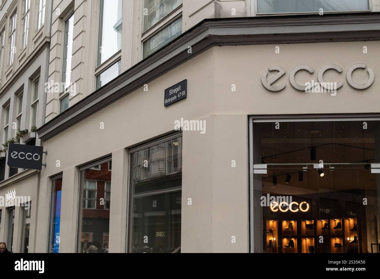 Copenhagen, Copenhagen, Denmark. 7th Jan, 2025. The logo of Danish shoe ...