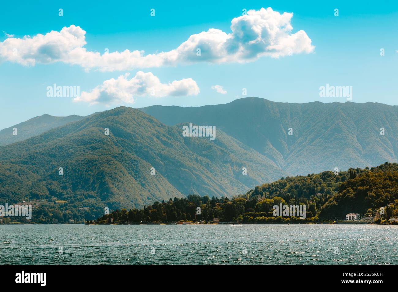 Serene landscape breathtaking como lake hi-res stock photography and ...