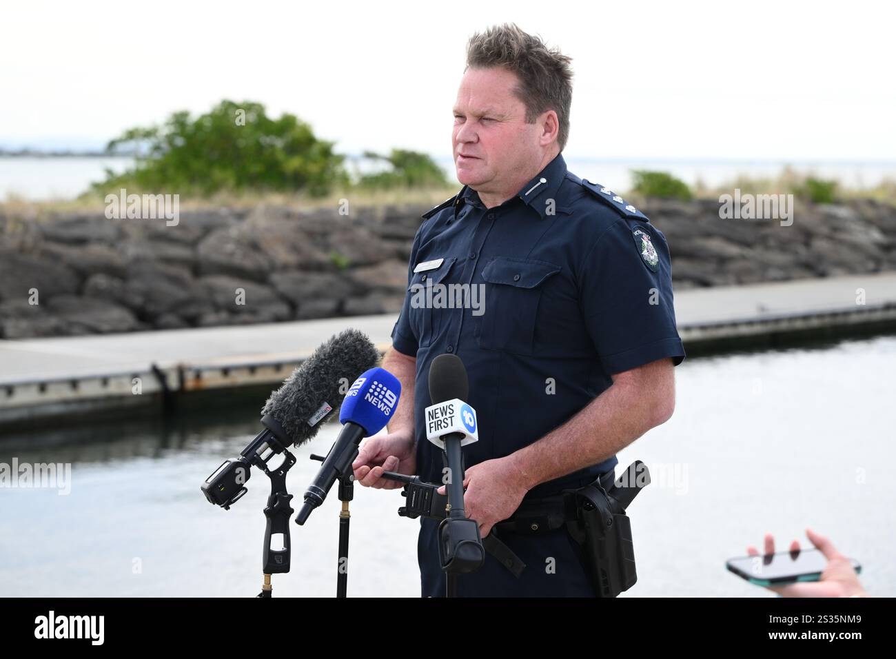 Melbourne, Australia. 09th Jan, 2025. Water Police Squad Inspector ...