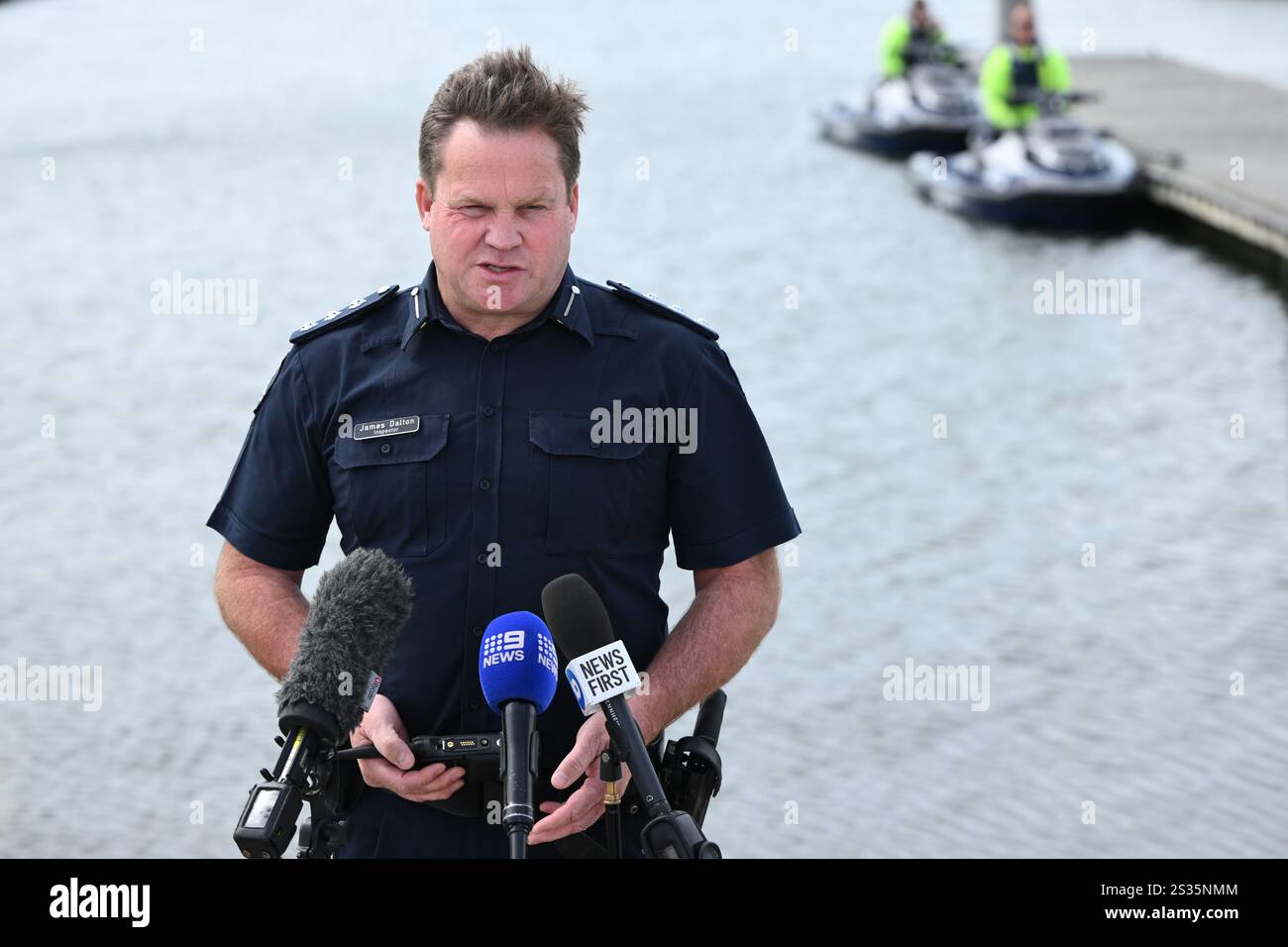 Melbourne, Australia. 09th Jan, 2025. Water Police Squad Inspector ...