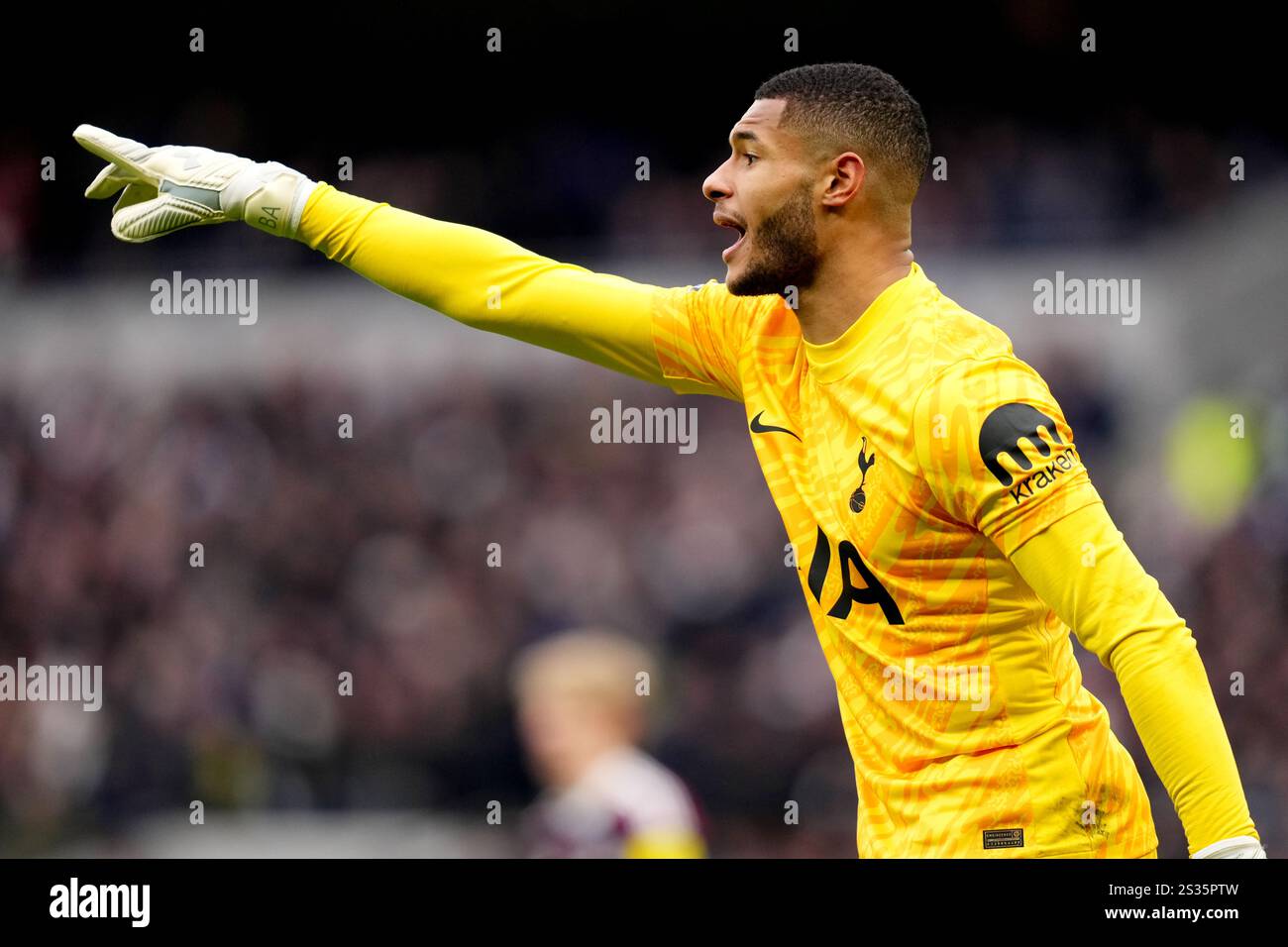 Tottenham Hotspur goalkeeper Brandon Austin during the Premier League ...