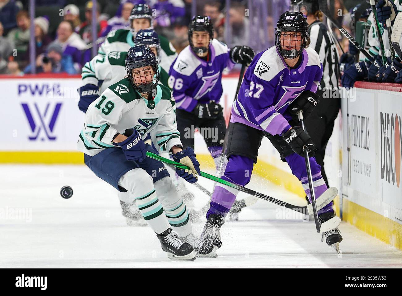 January 8th, 2025: Minnesota Frost forward Taylor Heise (27) makes a ...