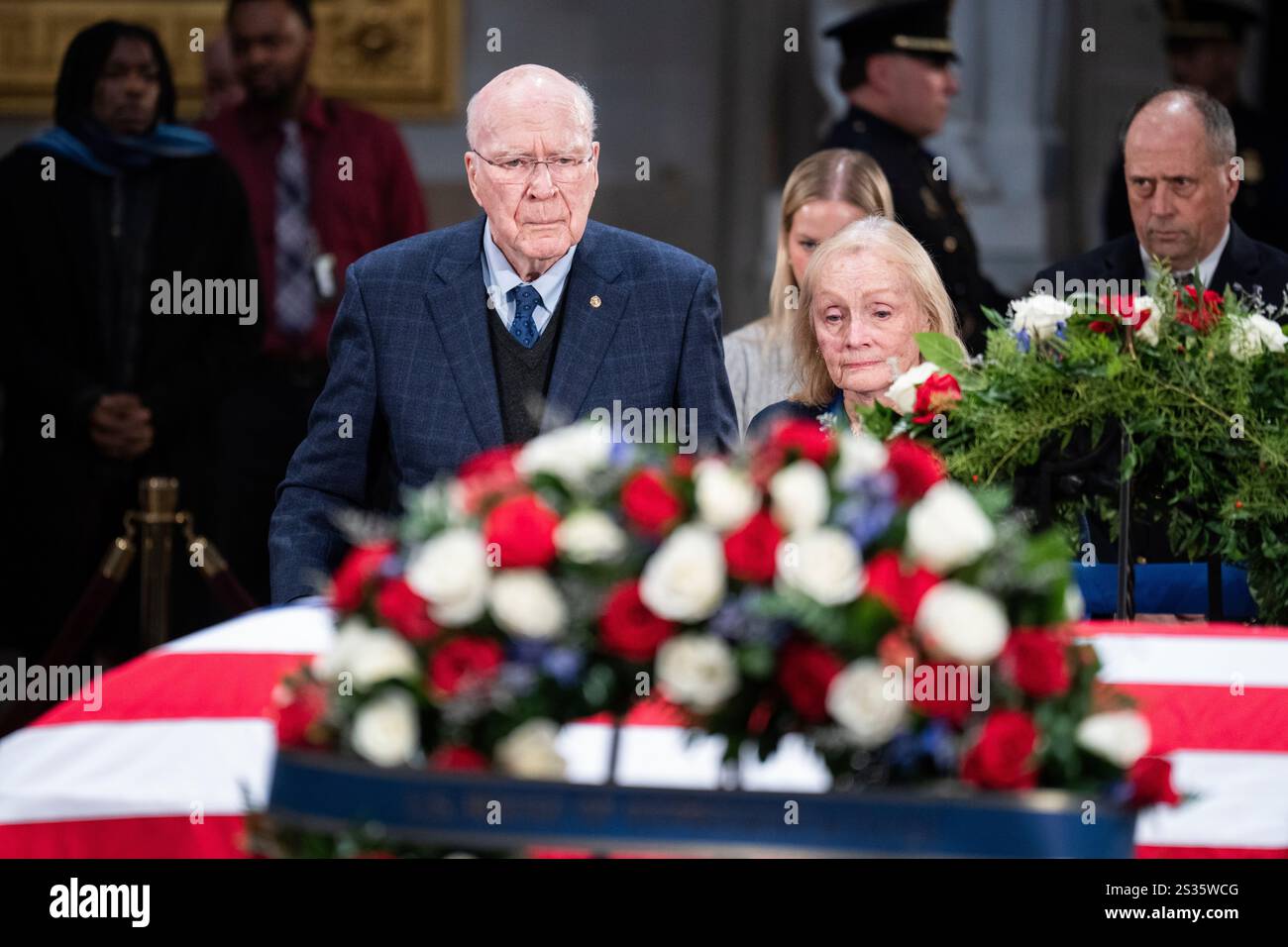 UNITED STATES - JANUARY 8: Former Sen. Patrick Leahy, D-Vt., and his ...