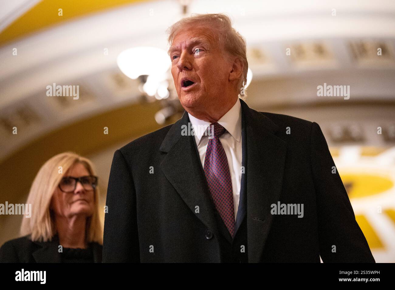 President-elect Donald Trump, alongside wife Melania Trump heads to pay ...