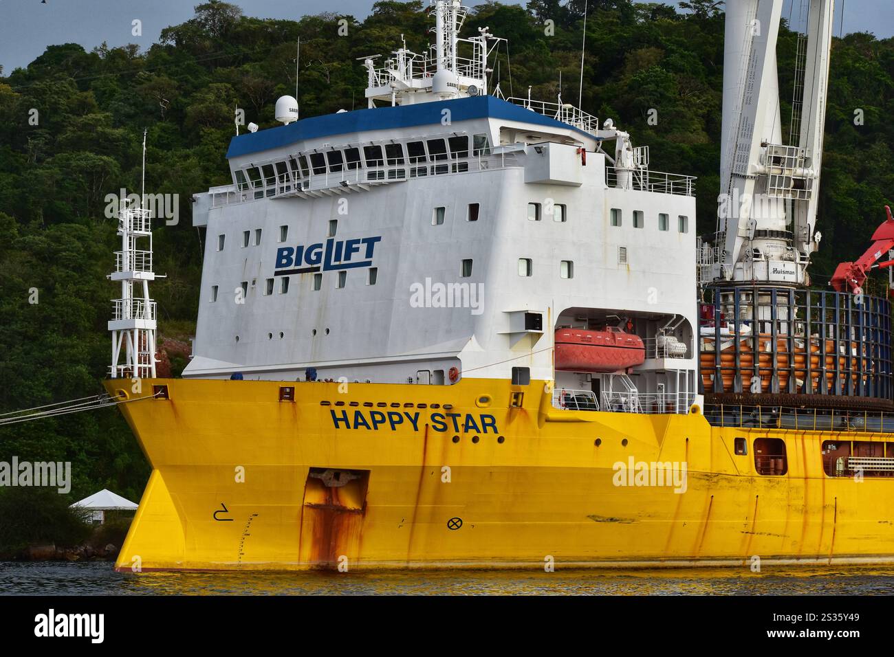 Chaguaramas, Trinidad & Tobago -Happy Star Ship, a heavy load carrier ...