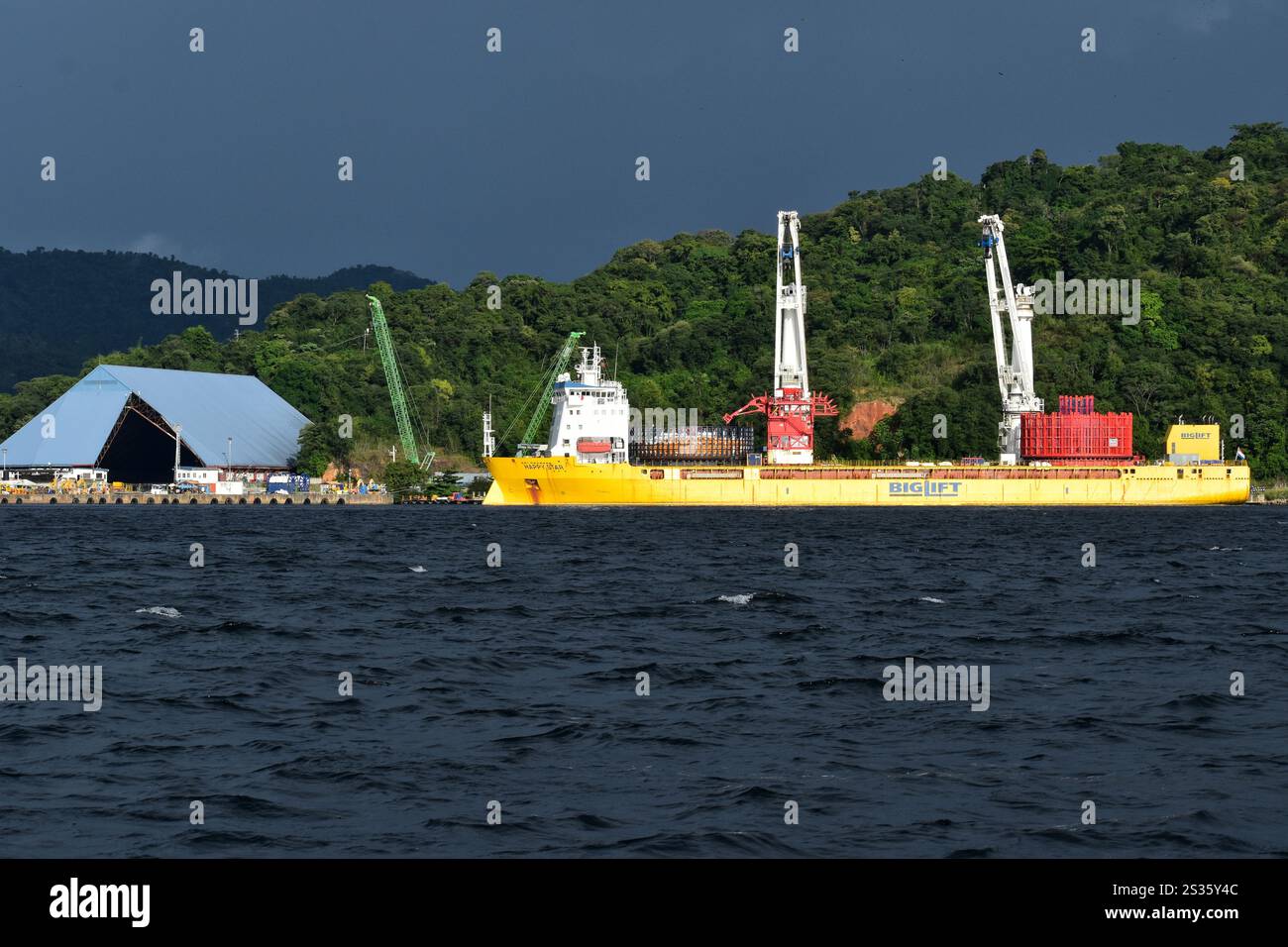 Chaguaramas, Trinidad & Tobago -Happy Star Ship, a heavy load carrier ...