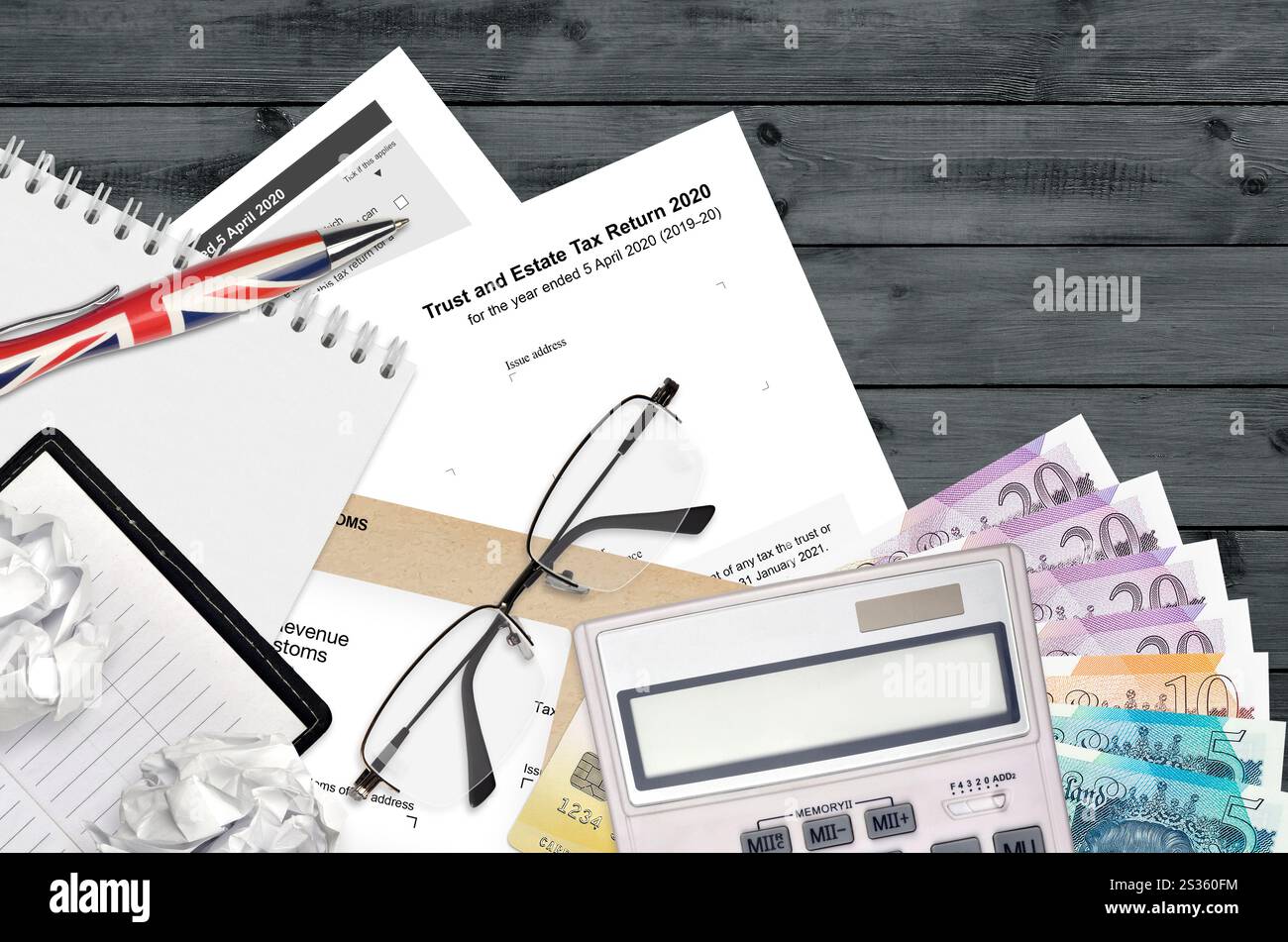 English Tax form sa900 Trust and estate tax return 2020 from HM revenue ...