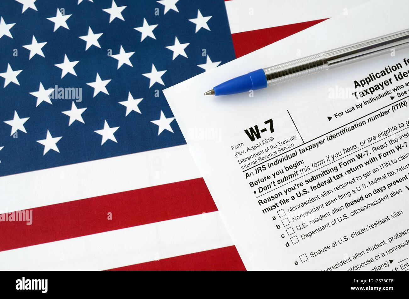 Form W-7 Application for IRS Individual taxpayer identification number ...