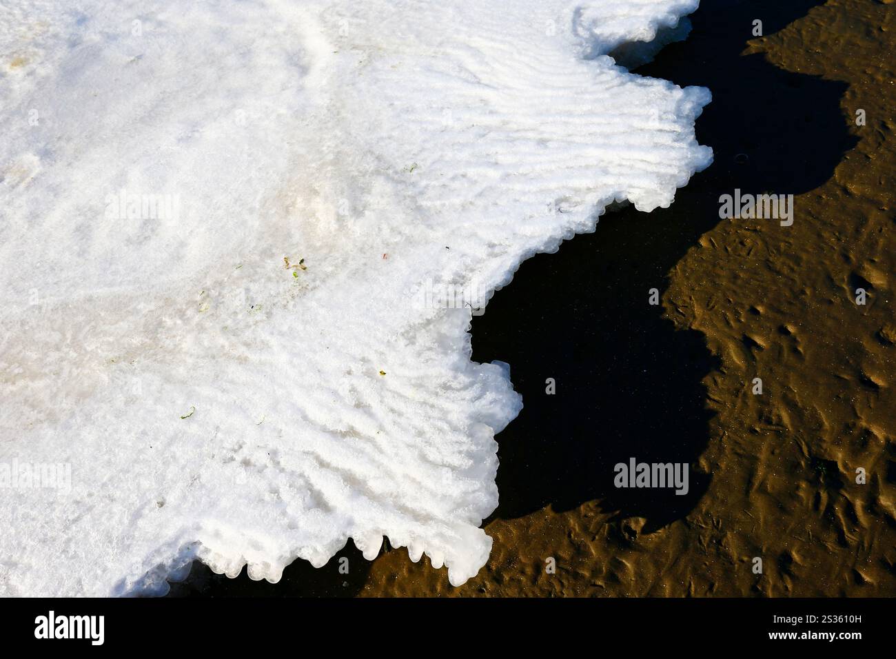 The winter sea ice Stock Photo - Alamy