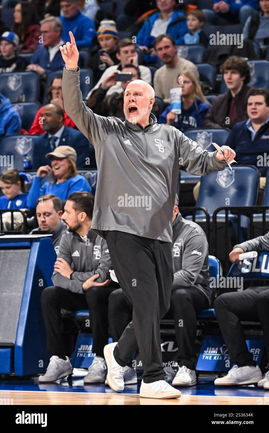 JANUARY 08, 2025: St. Bonaventure Bonnies head coach Mark Schmidt ...