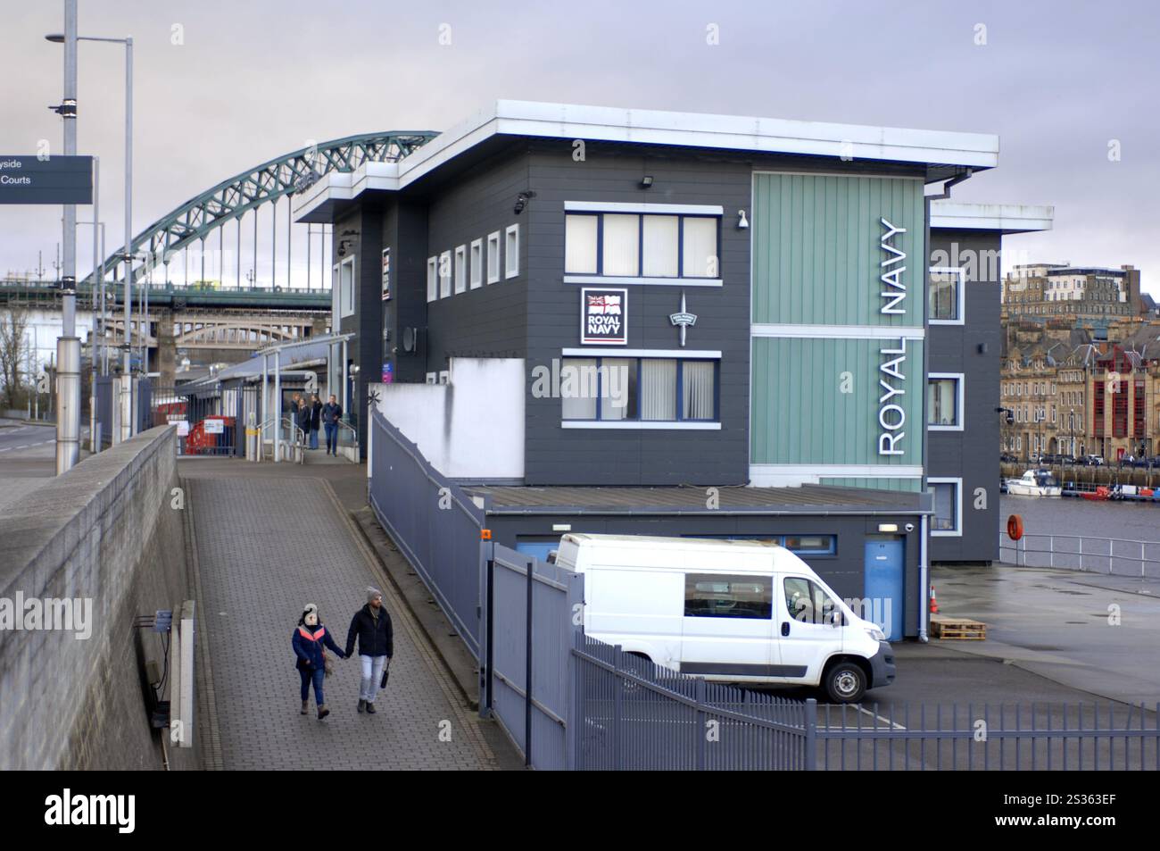 HMS Calliope, Royal Naval Reserve Unit, Newcastle, UK Stock Photo - Alamy