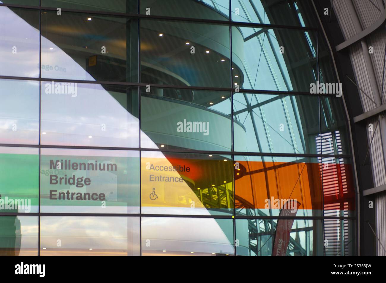 View of the Sage Gateshead music venue, now known as The Glasshouse ...