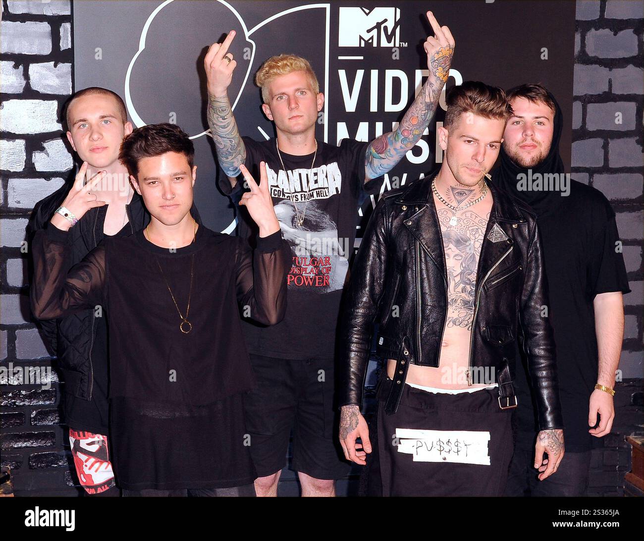 NEW YORK, NY - AUGUST 25: Jesse Rutherford, guitarists Jeremy Freedman ...