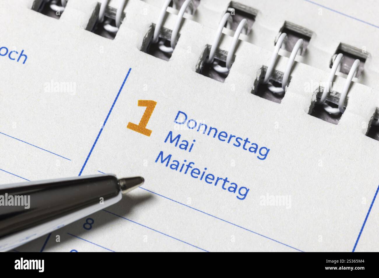 Calendar page for 1 May, which is marked as May Day, Calendar, Germany ...