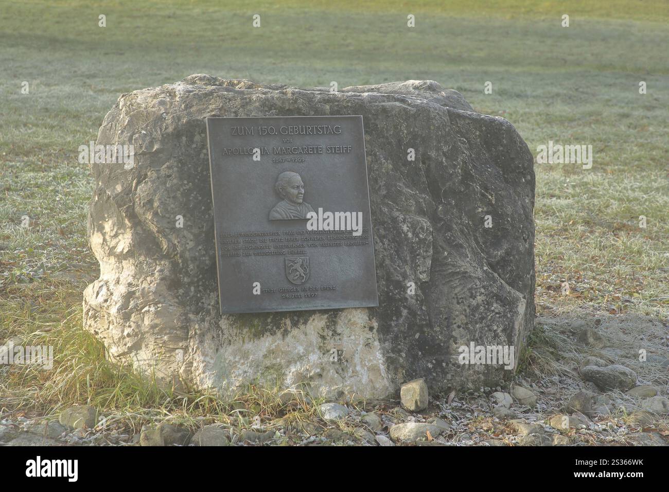 Monument to the founder of the toy factory Margarete Steiff on her ...