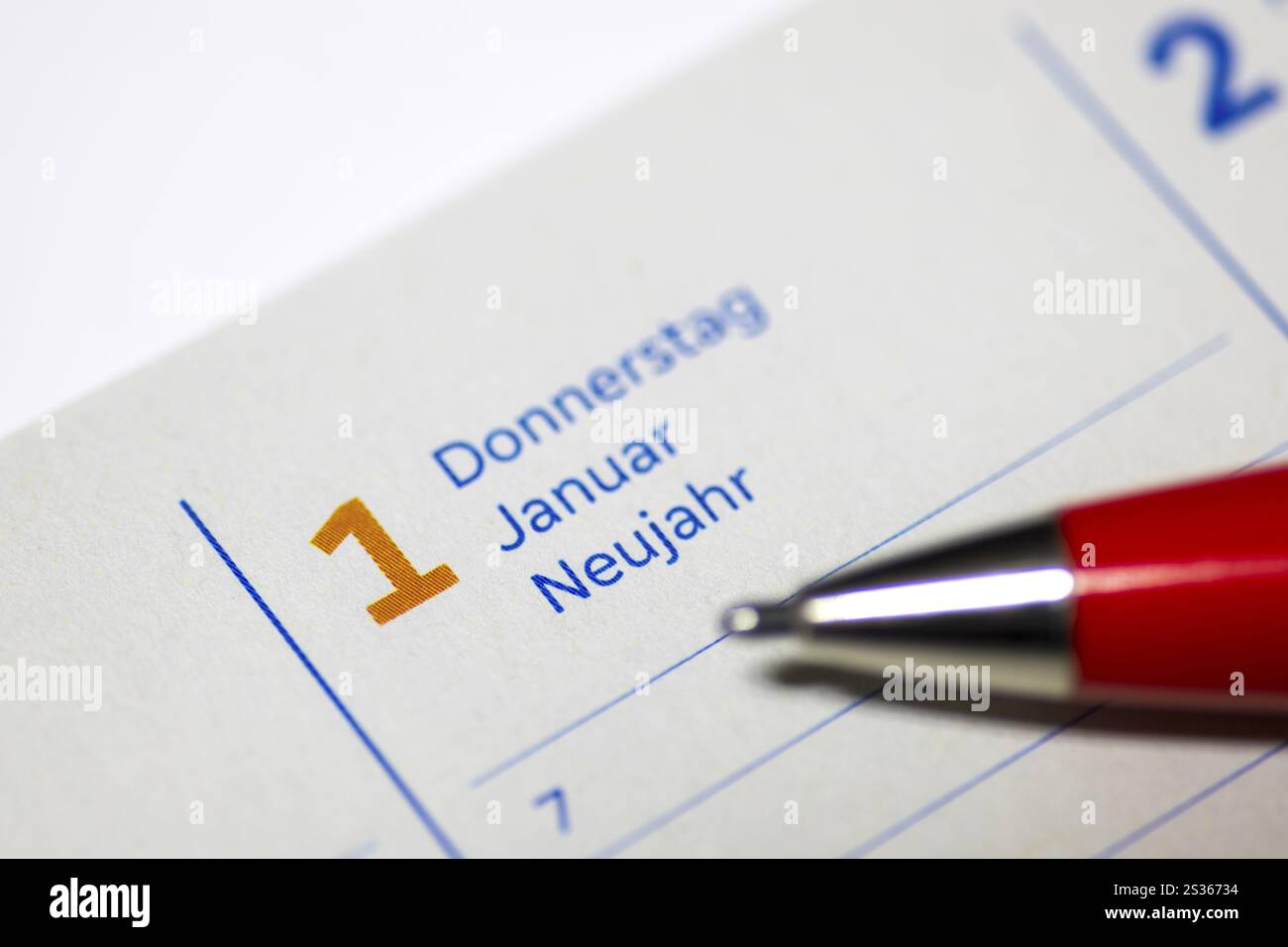Timetable calendar page marked hi-res stock photography and images - Alamy