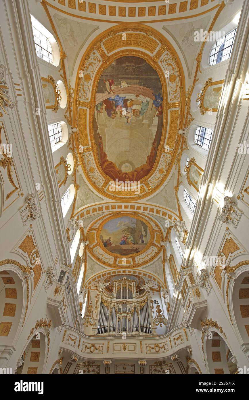 Interior view with ceiling fresco by painter Januarius Zick 1783 by ...