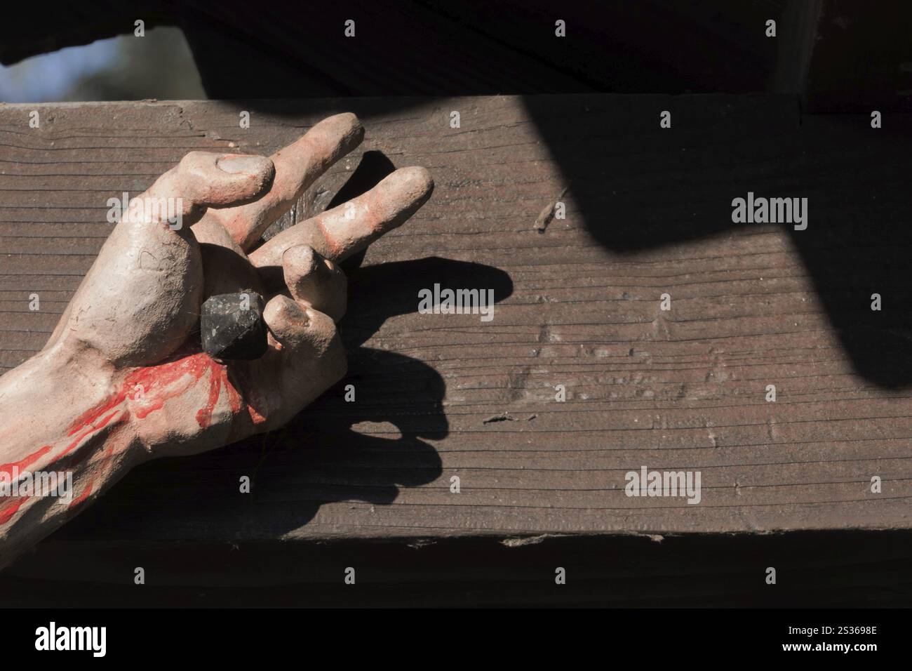 The crucifixion of Jesus Christ Austria on Good Friday in front of Easter Stock Photo - Alamy